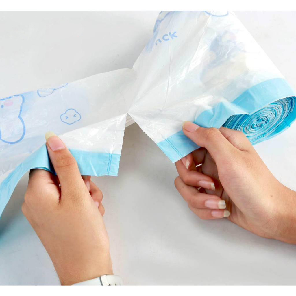 Buy 1 Take 1 Roll Drawstring Garbage Bag Thickened Automatic Closing ...