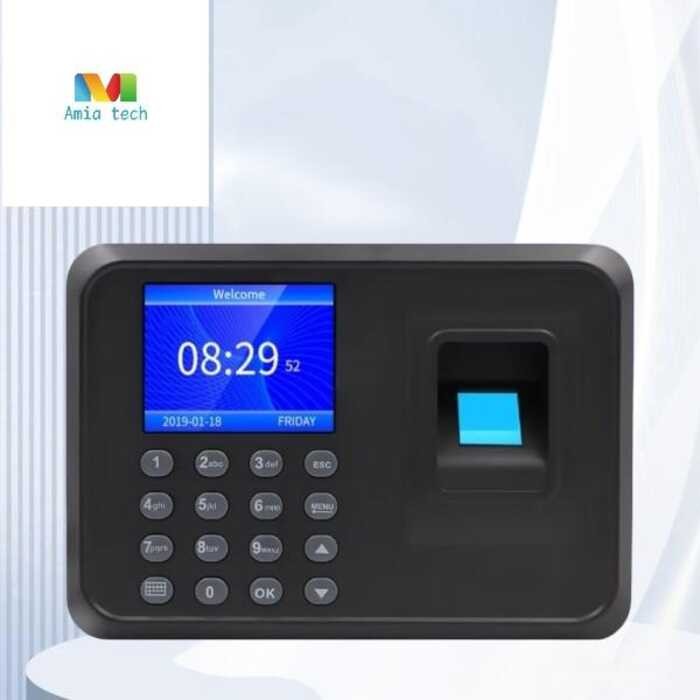Biometric Employee Attendance Machine Fingerprint Time Clock Recorder ...