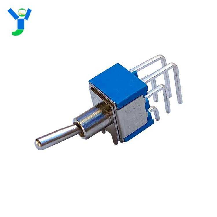 6-Pin 90-Degree Angled Horizontal Rocker Toggle Knob Switch MTS-202C4 ...