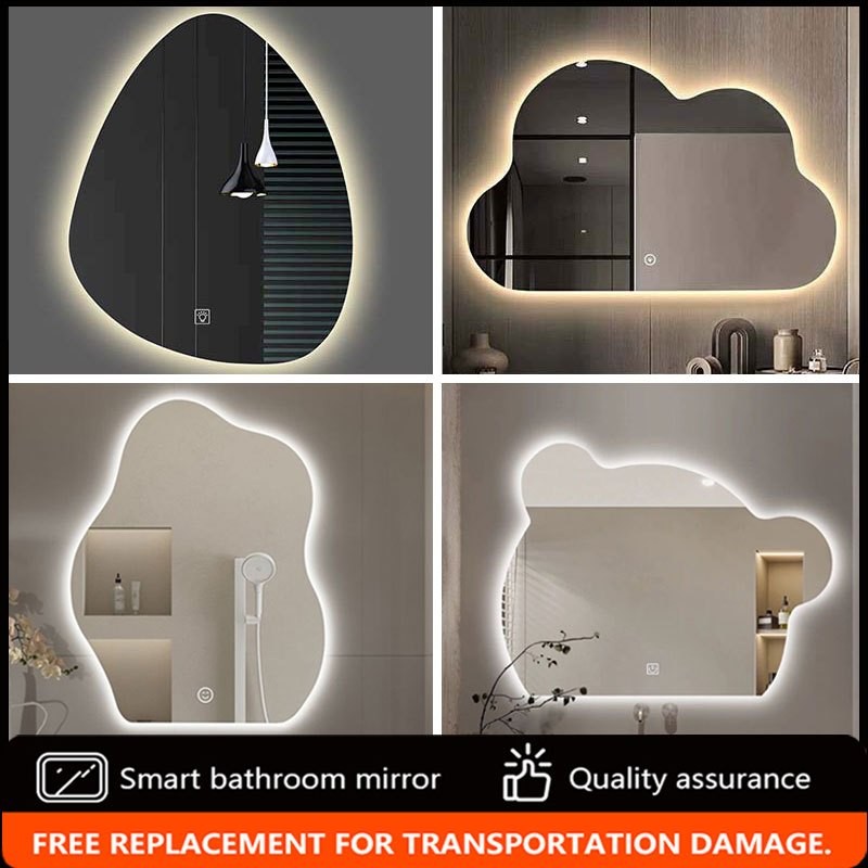 Artistic LED Bathroom Mirror Decorative Wall-Mounted Makeup Mirror with ...