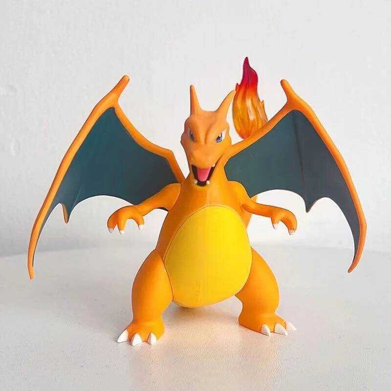 10Cm GK Figures Charizard Fire Dinosaur Anime Action Figure Pvc Statue ...