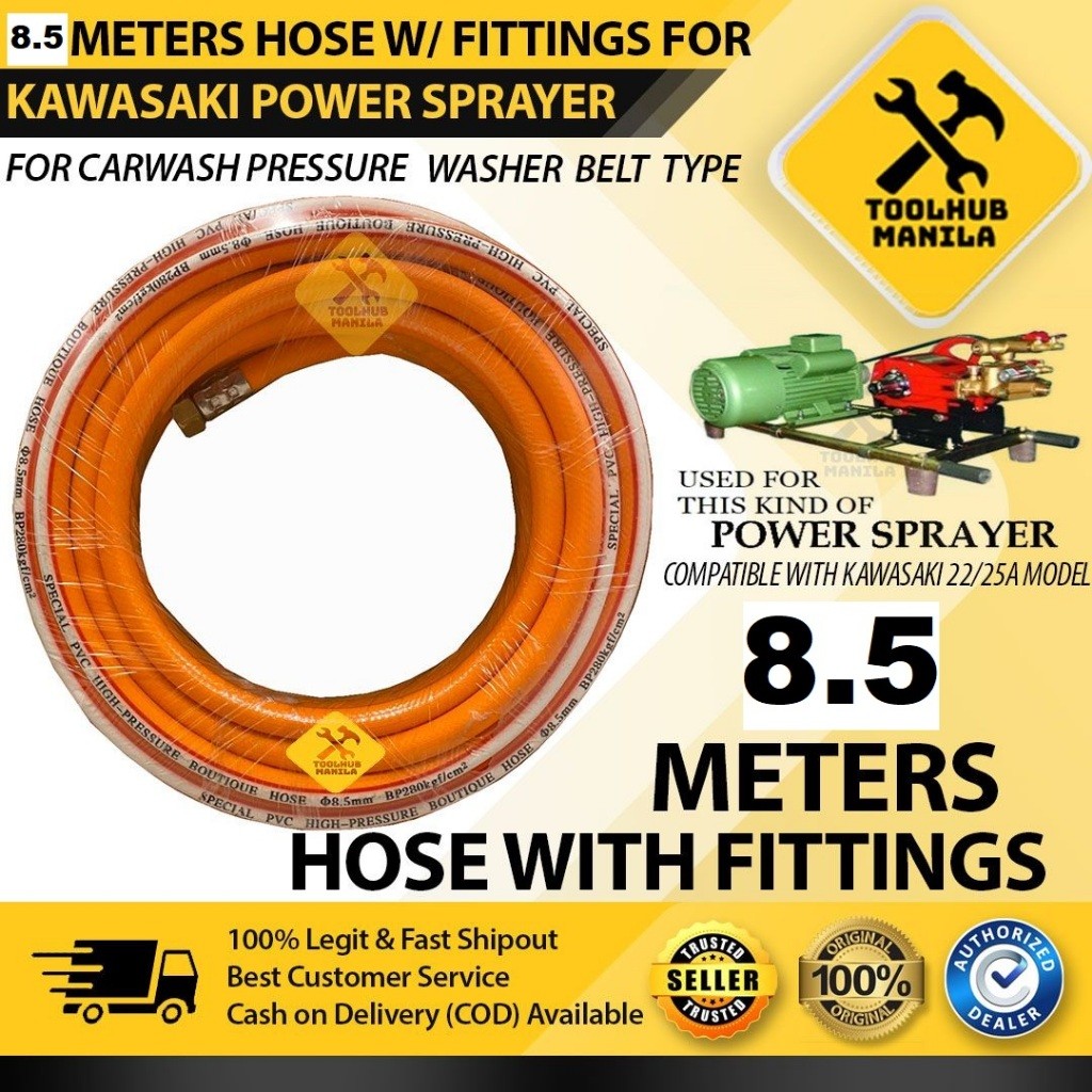 Power Sprayer 8.5 meters Hose for High Pressure Washer Belt Driven with ...