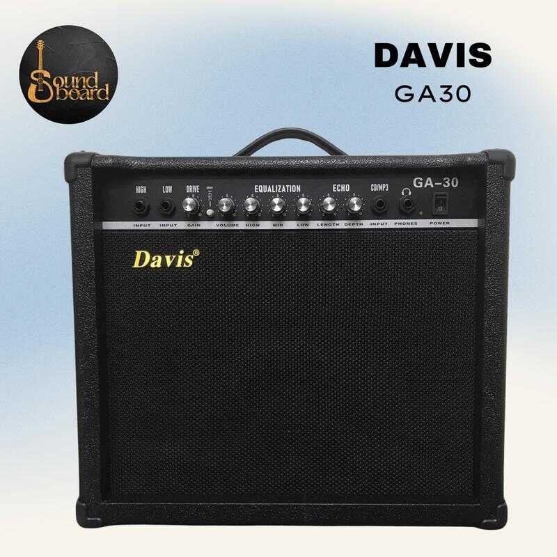 Davis Ga30 Electric Guitar Amplifier - 30W Output Power, 1X6.5" Speaker ...