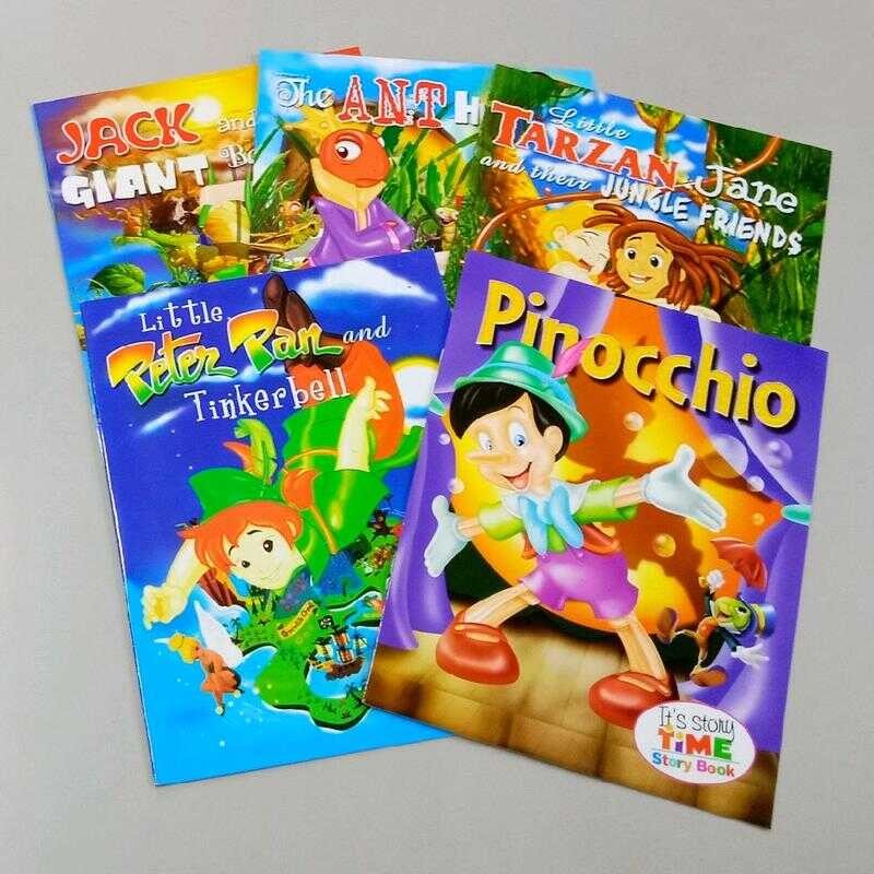 (1Pc) Educational Coloring & Story Book For Kids - 10 Stories In ...