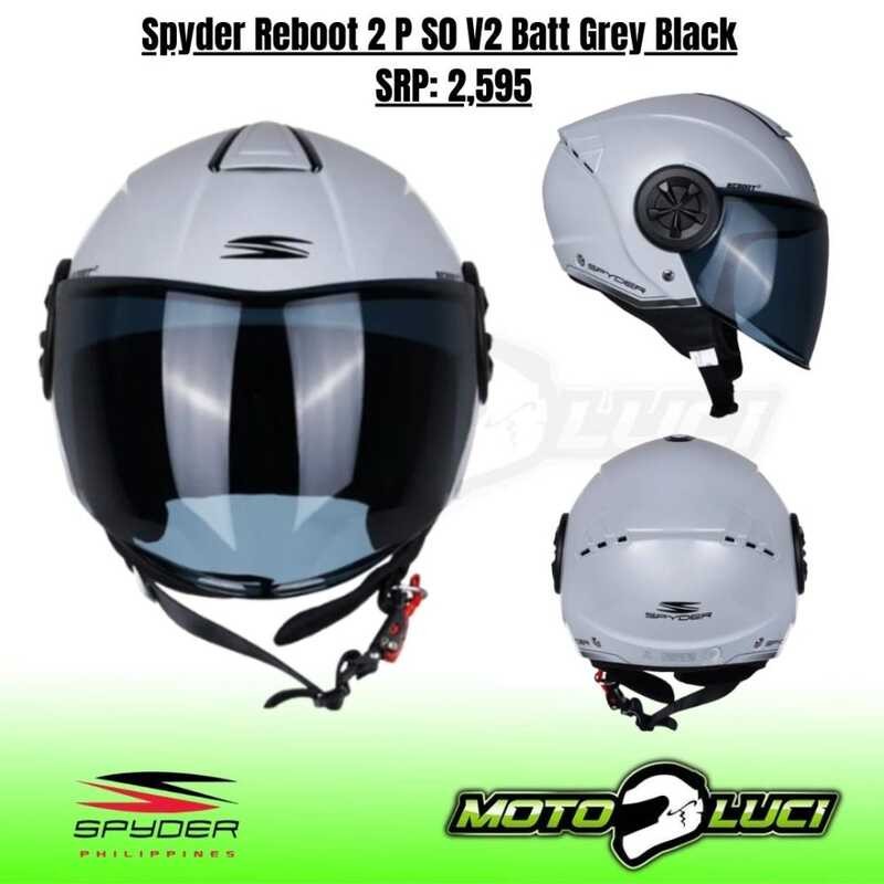 Spyder Reboot 2 P S0 V2 Open Face Helmet (Free Clear Visor) | Shopee ...