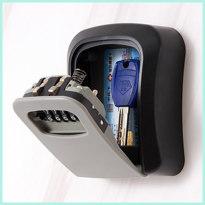 Key Lock Box Wall Mounted Combination Lock Box Waterproof Key Safe ...