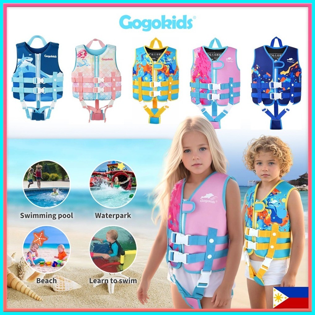 Gogokids Life Jacket for Kids Swimming Floaties Lovely Pattern Great ...