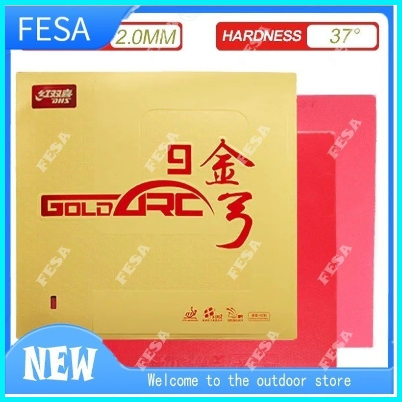 1 DHS Gold Arc 9 Table Tennis Rubber Goldarc 9 Non-sticky Ping Pong ...