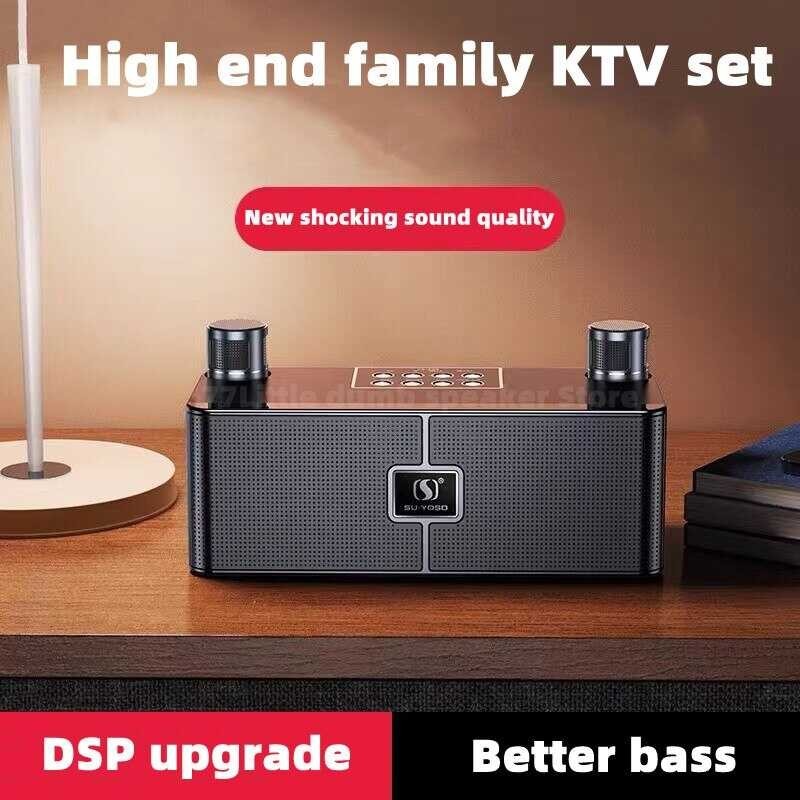 100W Bluetooth Karaoke Dual Wireless TV KTV Set Home Portable Car Speaker | Shopee Philippines