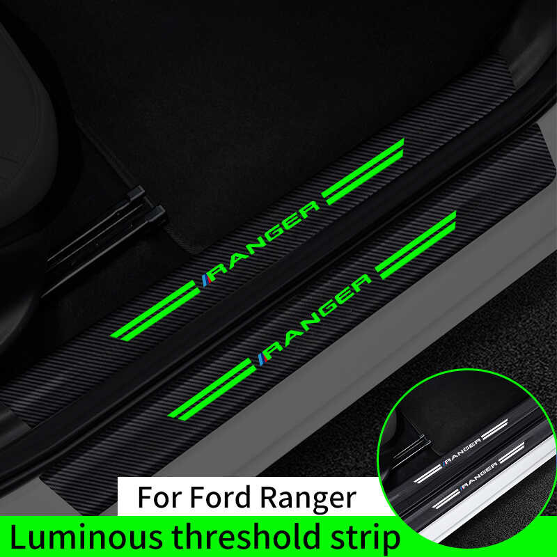 Sa Para Ford Ranger T9 Rapotr Threshold Strip Carbon Fiber Luminous Car ...