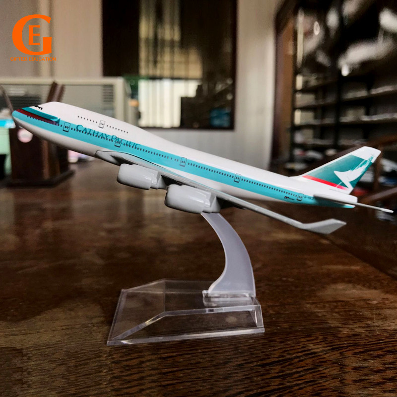 Cathay Pacific B747 Aircraft Model Hong Kong Boeing 747 Plane Die cast ...
