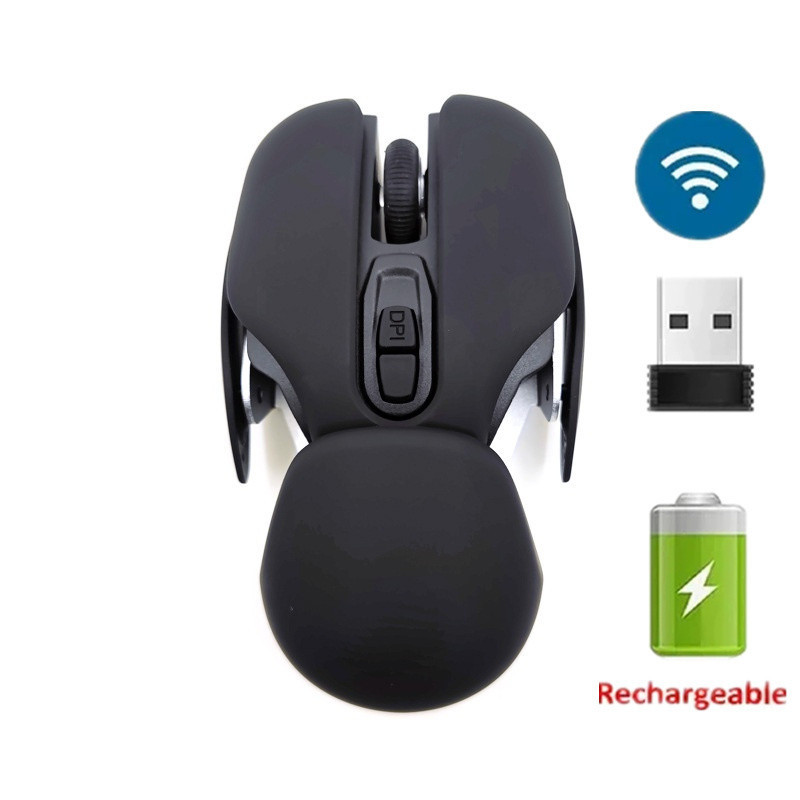 Wireless Mouse 2.4Ghz Typec Aluminum Alloy Silent Mice Rechargeable 4 ...