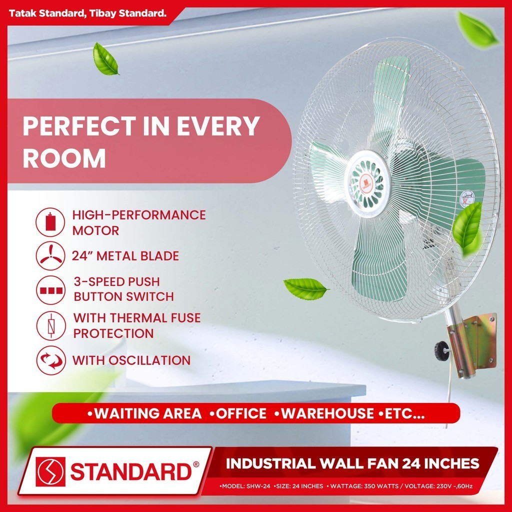 Standard Heavy Duty Industrial Wall Fan 24 Inches 350W | Shopee Philippines