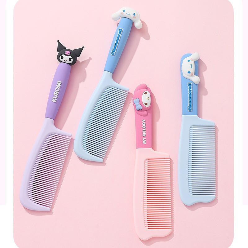 Comb Anime Hellokitty Melody Kuromi Cartonn Cute PVC Hair Straightening ...