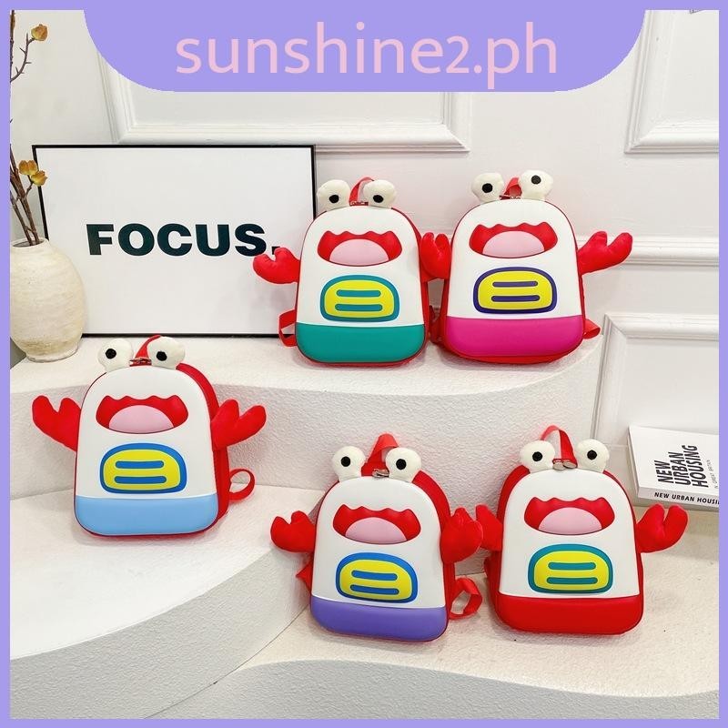 Crab Adorable Cartoon Kids Backpack With Comfortable Curved Straps For ...