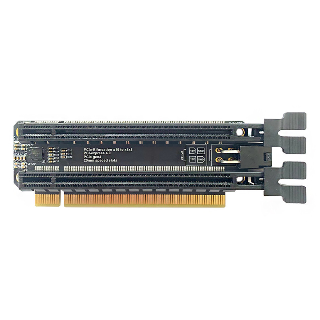 PCIe 4.0 x16 To 4 Ports Expansion Card PCI-E Gen4 X16 To SlimSAS 8i X2 ...