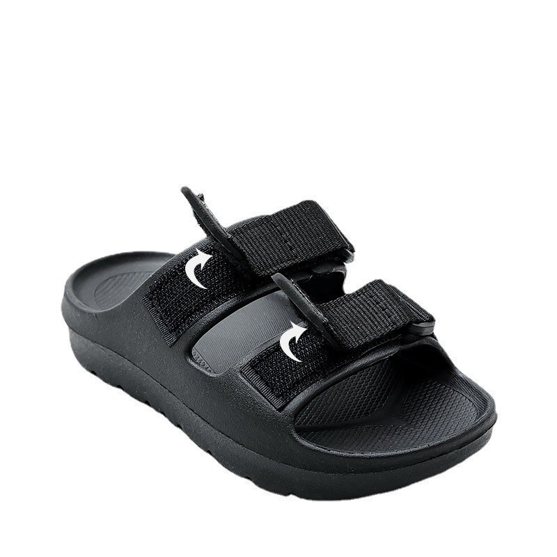 Cheerful Mario White Flat Slipper for Man 2 Strap slippers Non-Slip ...