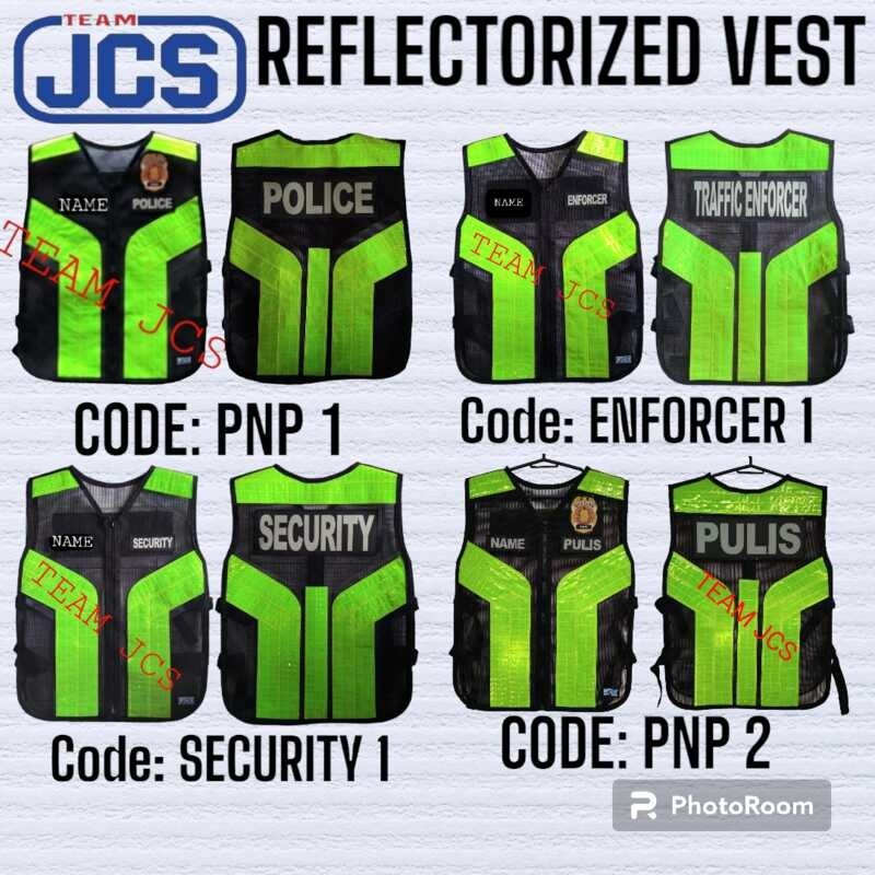 Traffic Enforcer Security Guard And Uniform Vest Reflectorized | Shopee ...