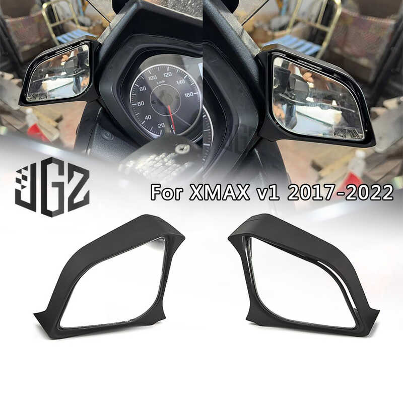 For YAMAHA XMAX 300 V1 2017-2022 Sergeant Style Side Mirror Motorcycle ...