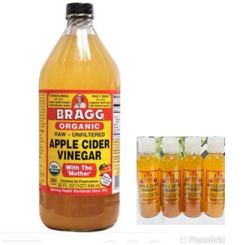 BRAGG Organic Apple Cider Vinegar ‘The Mother’ Repack 50 and 100 ml ...