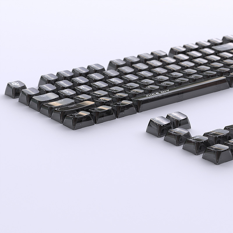 【Local Delivery】Black Crystal V2 Keycap 119keys Shine Throught MDA ...