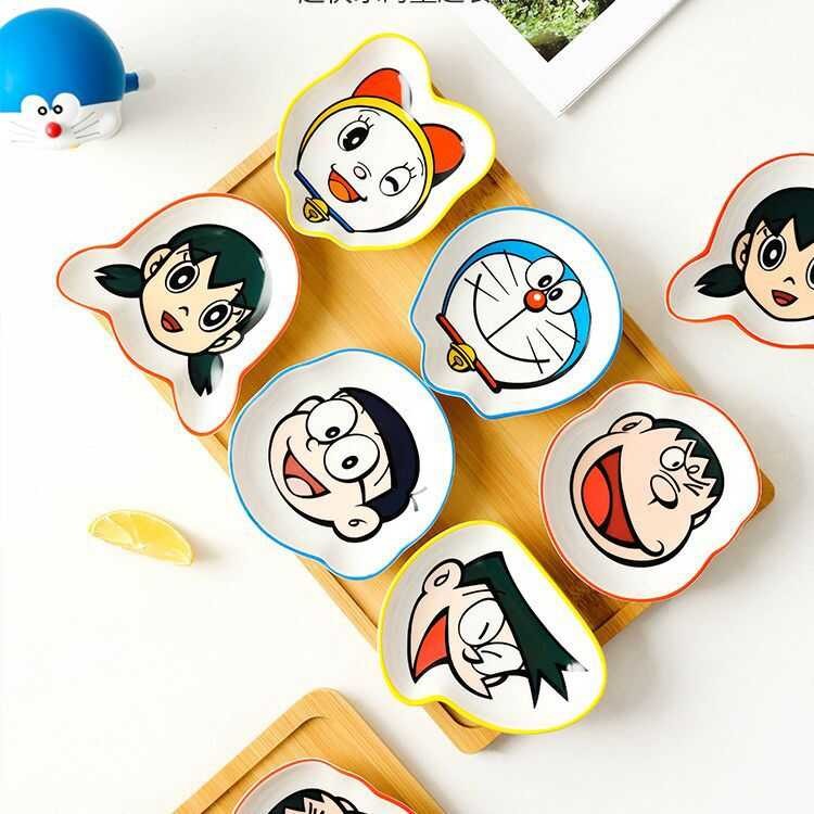 Doraemon ceramic household seasoning cute cartoon sauce hot pot dipping ...