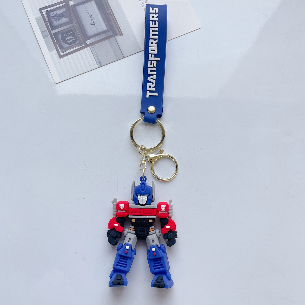 Creative Transformers Keychain Cartoon Optimus Prime Bumblebee Three ...