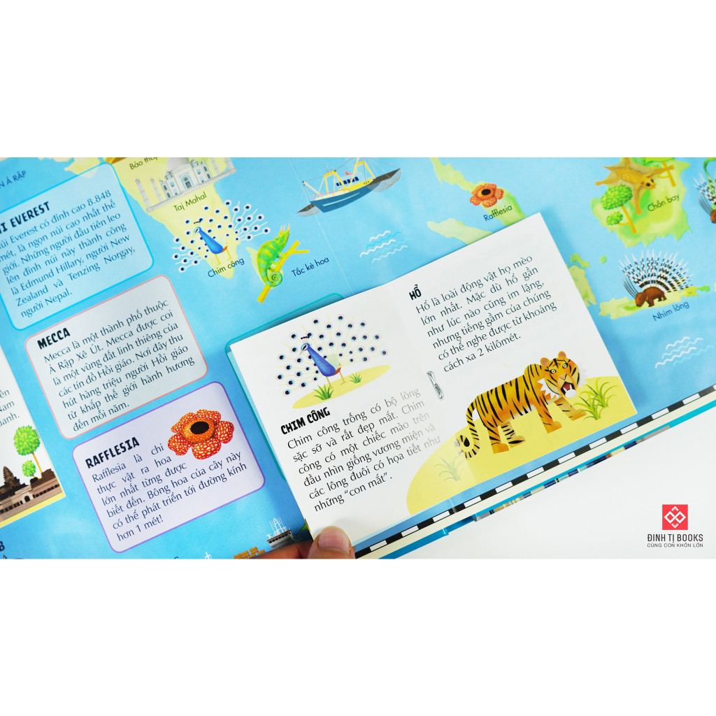 Book - World Atlas - Interactive flip open to explore continents and ...