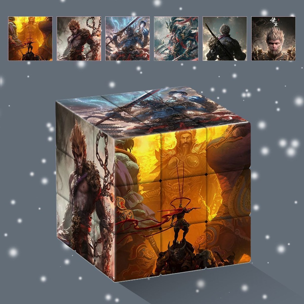 Black Myth Wukong Goku Pattern Third-Order Rubik's Cube Peripheral ...