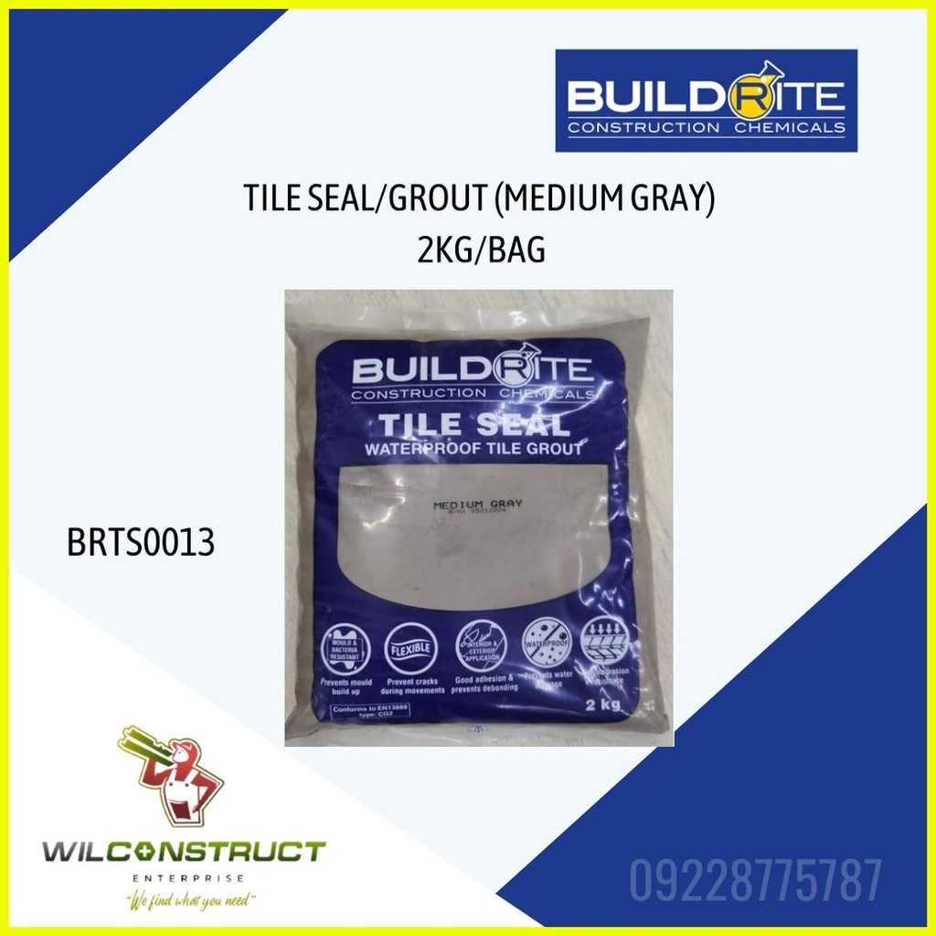 ⊙ BUILDRITE TILE SEAL WATERPROOF TILE GROUT 2KG PER BAG | Shopee ...
