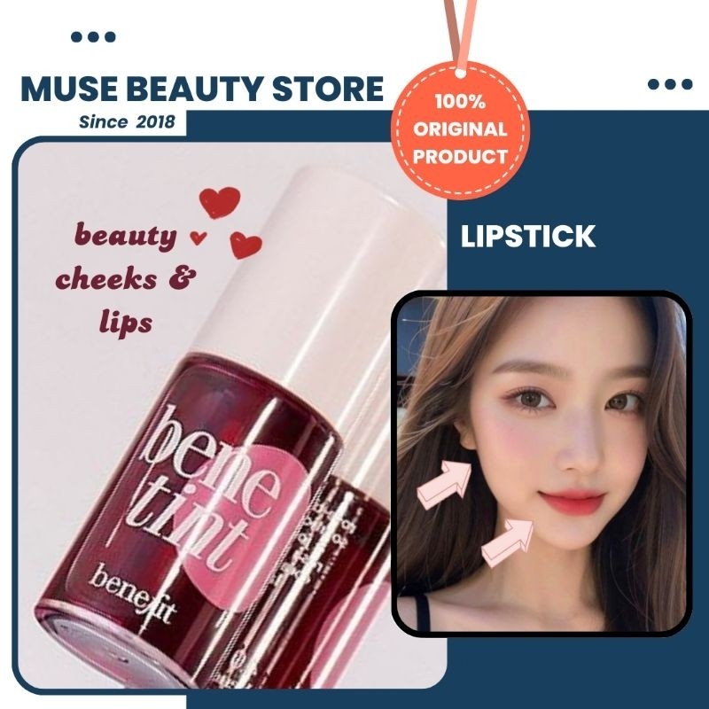 40% [BENEFIT] BENE BENETINT CHEEK & LIP TINT LIPBALM BLUSH-ON LIPSTICK ...