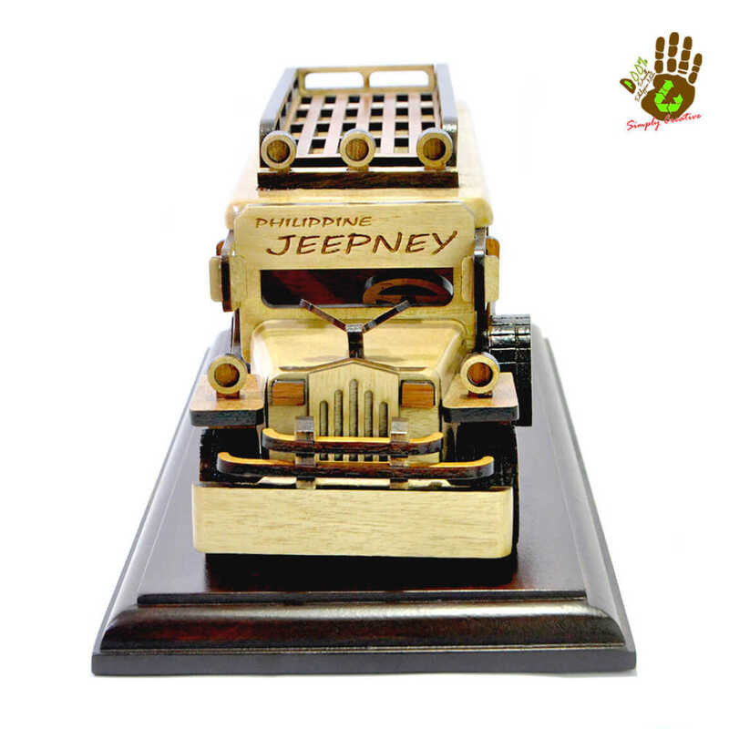 Creative Simply Wooden Miniature Philippine Jeepney Chariot Model ...