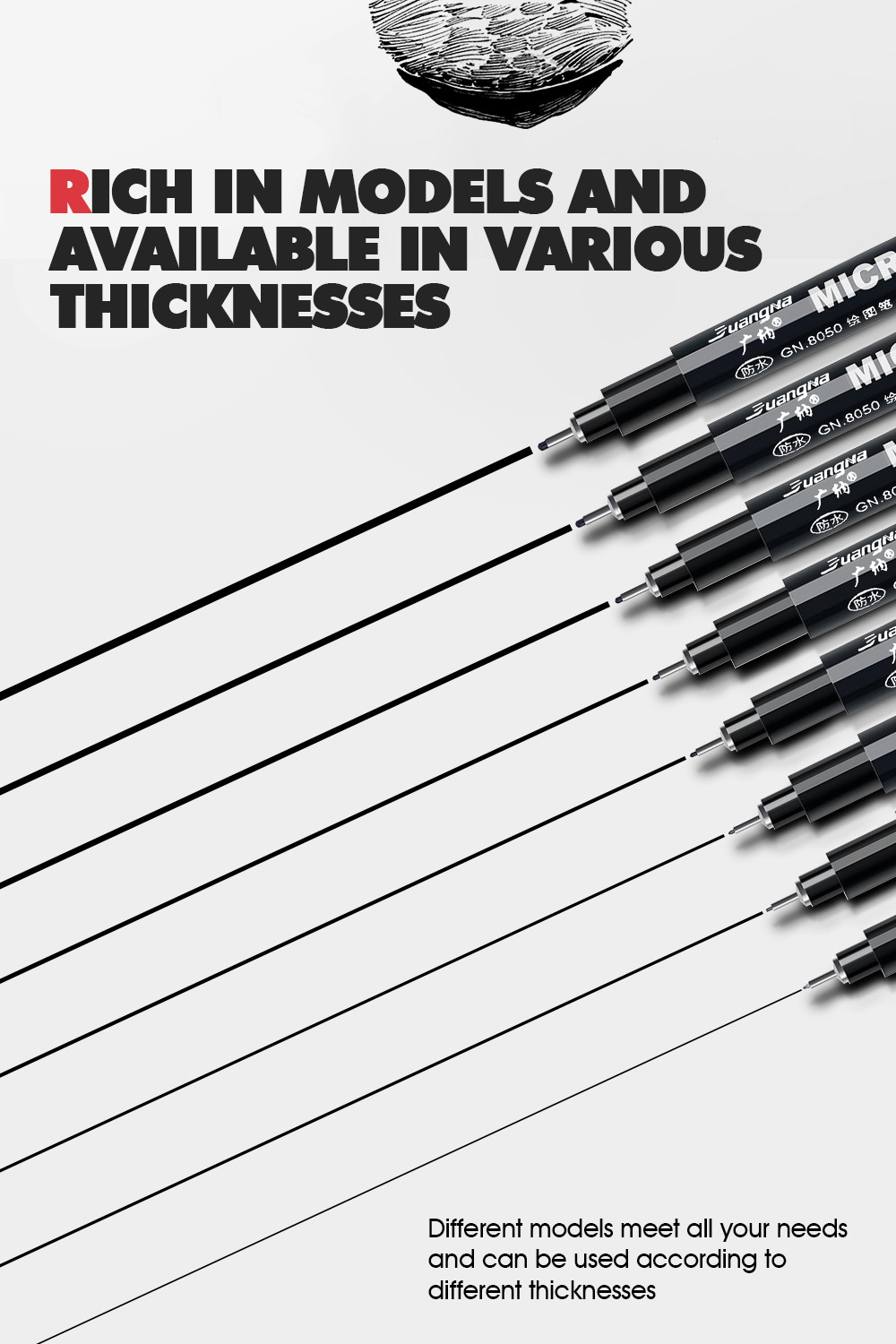 1pc UNIPIN Pen Technical Drawing Pen Fine Liner Pen Designer Architect ...
