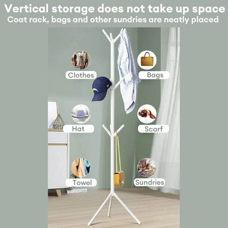 Simple Tree Style Coat Rack Bedroom Stand Hanger Rack Floor Clothes ...