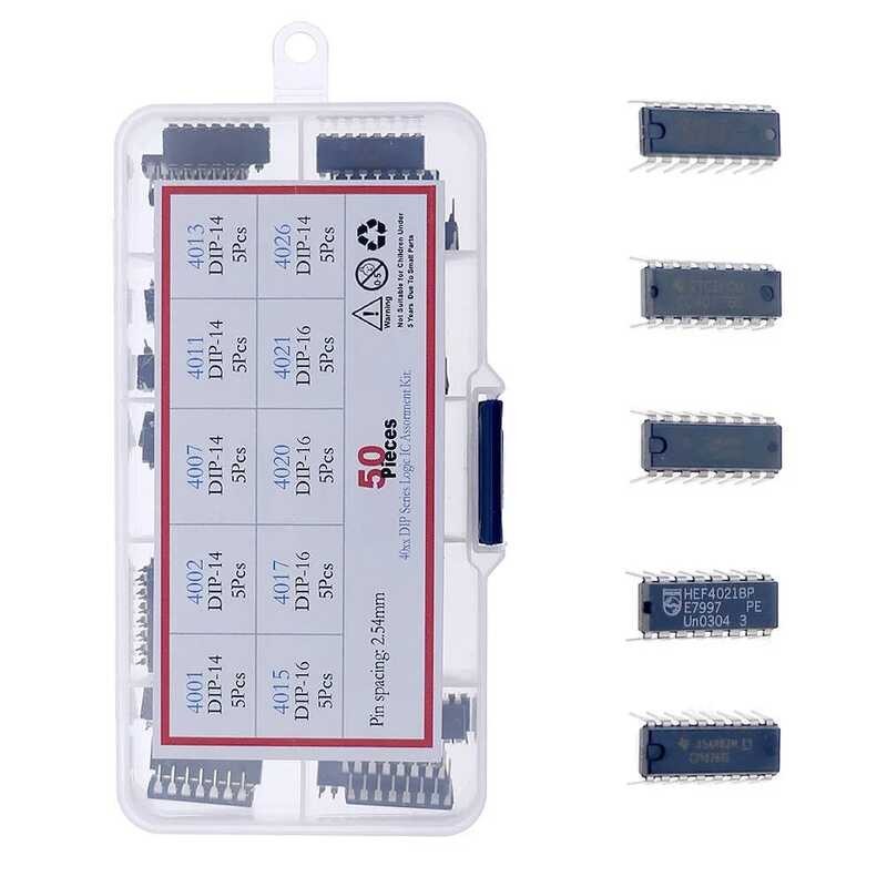 893 Hef Hcf Cd DIP 4000 Series CMOS Logic IC Assortment Kit 4001 4002 ...