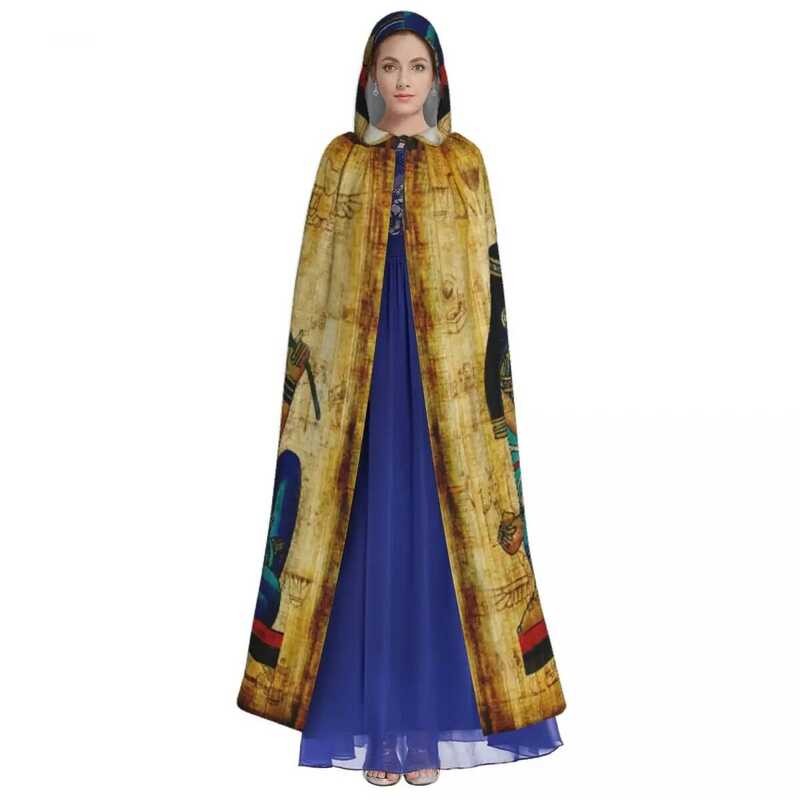 Adult Unisex Ancient Egyptian Pment Cloak With Hood Long Witch Costume ...