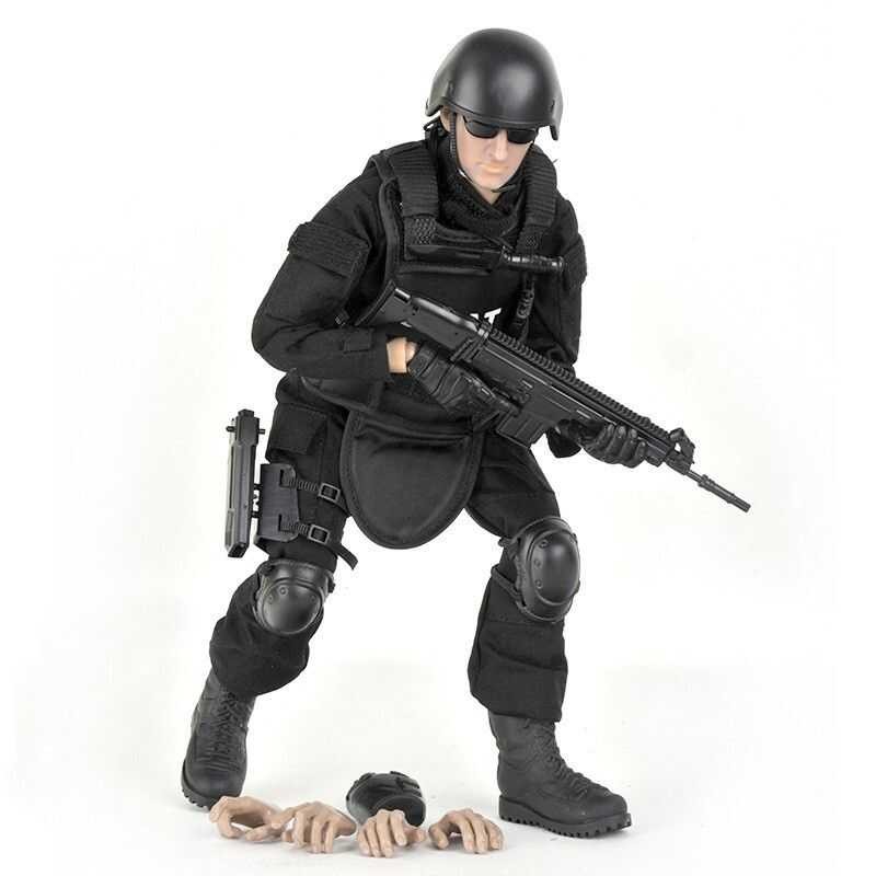 12 Inches SWAT Police Action Figure 30Cm 1/6 Scale Toy Soldier Model ...