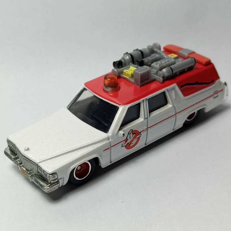 Hotwheels Ghostbusters Ecto-1 White Rubber Tires Iron Base Rare 2016 ...