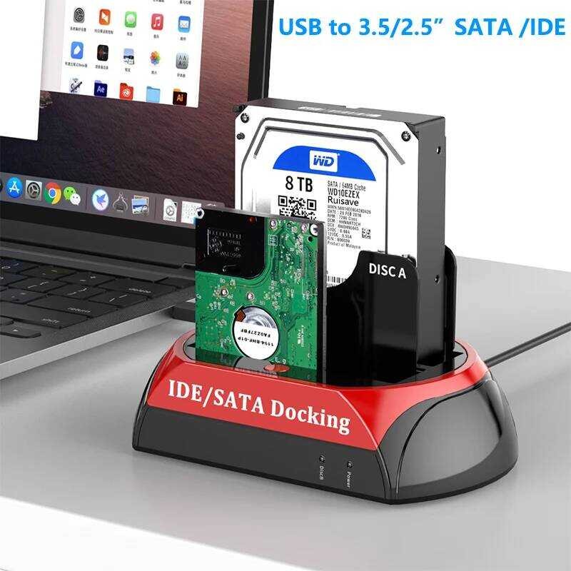 Xj USB To 2.5/3.5" SATA IDE Hard Drive HDD SSD Reader Docking Station ...