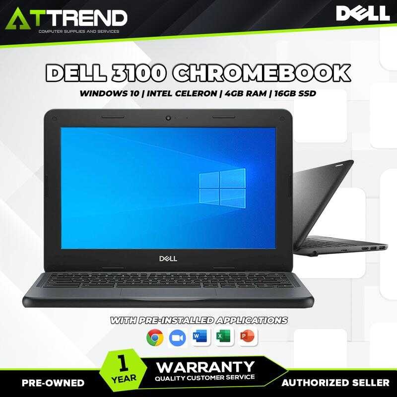 DELL 3100 WINDOWS OS LAPTOP 4Gb RAM 16Gb INTERNAL STORAGE 11.6" CWY ...