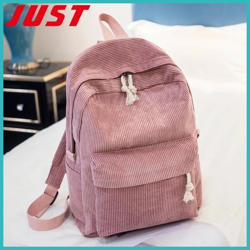 New Arrival Corduroy Backpack | Shopee Philippines