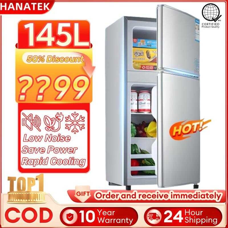 HANATEK 145L Mini Refrigerator With Freezer Direct Cooling Energy ...
