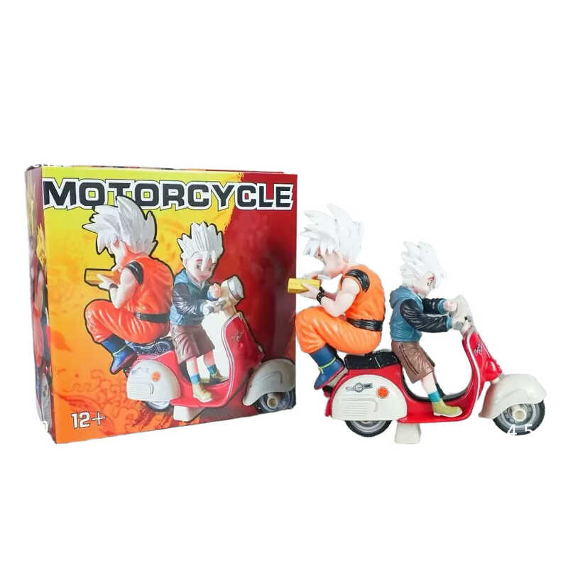 Dragon Ball GK Saiyan Motorcycle Goku Figurine Ornament Trendy ...