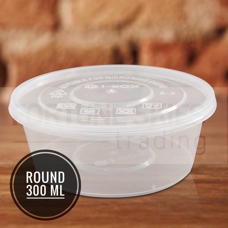iBox 300 mL Round Microwavable Container - 50 pcs | Shopee Philippines