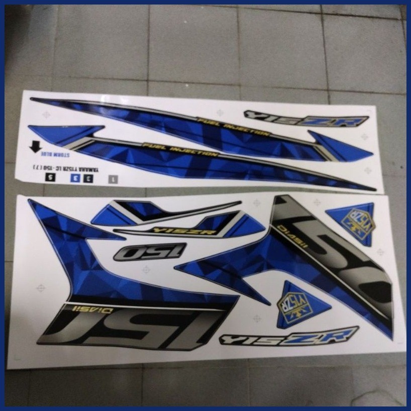 stiker sticker body cover set (7) yamaha y15zr y15 ysuku lc150 y15zr v2 ...