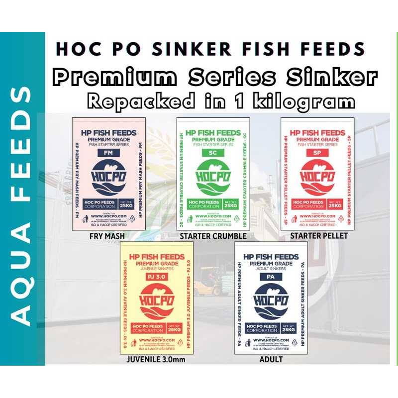 HOC PO Premium Sinker Fish Feeds For Bangus, Tilapia, Hito, Koi And ...