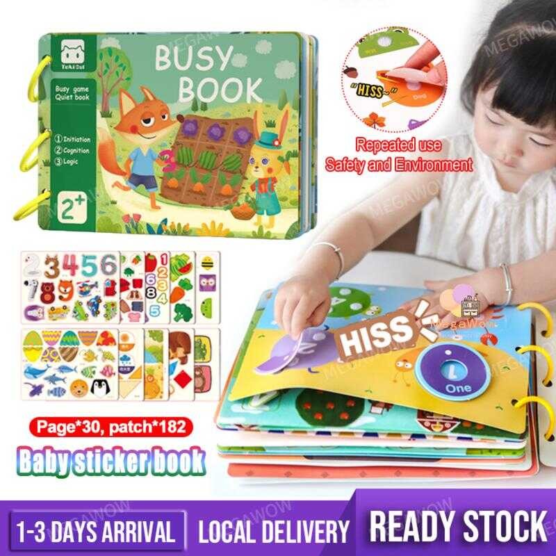 Learning Toddler Montessori Book Toy For Preschool Kids With Velcro ...