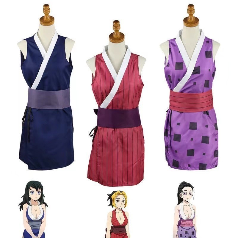 ZST Anime Demon Slayer Season 2 Uzui Tengen Cosplay Costume Wives Suma ...