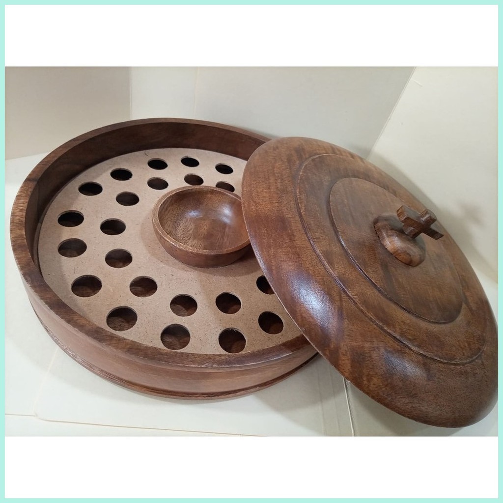 PCBS HDH Communion Tray (2 IN 1 SINGLE) 31 Holes with Bread Tray Inside ...