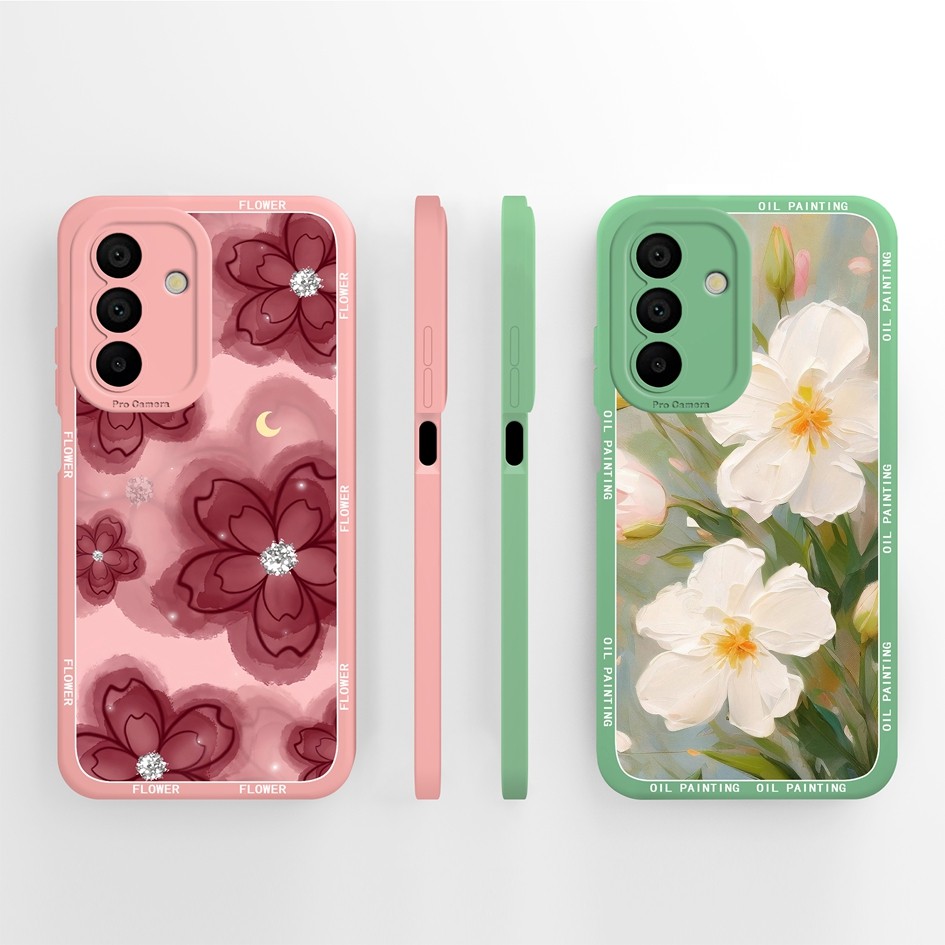 Phone Case For Samsung Galaxy A17 A07 Casing Cute Flower Soft Silicone ...